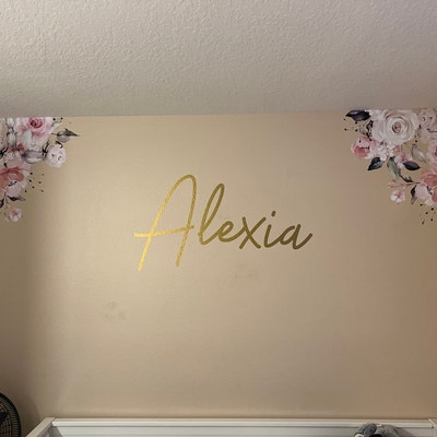 Personalized Name Wall Decal Custom Wall Sticker, Kids Name Sign ...