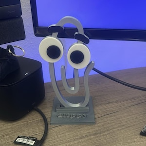 3d Printed Microsoft Clippy With Post It Notes Base - Etsy