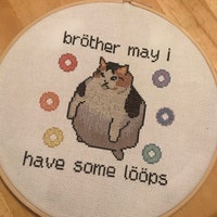 Brother May I Have Some Loops Cat Meme Funny, Modern, Subversive Cross ...