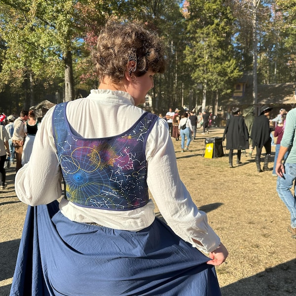 Stargazing Bodice, Corset Bodice, Costume, Renaissance Faire Bodice ...