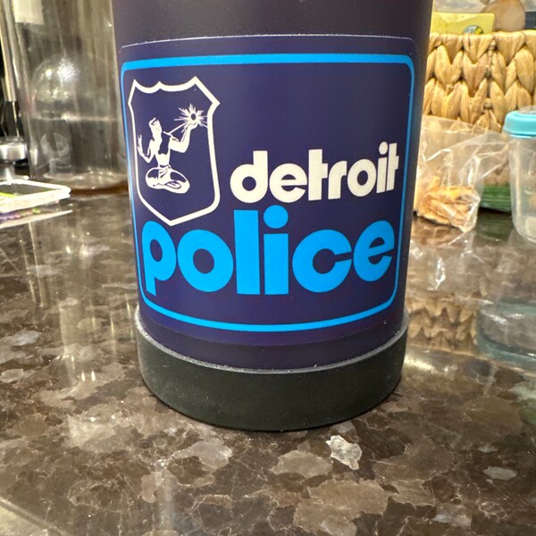 Classic Detroit Police Cruiser Sticker - Etsy