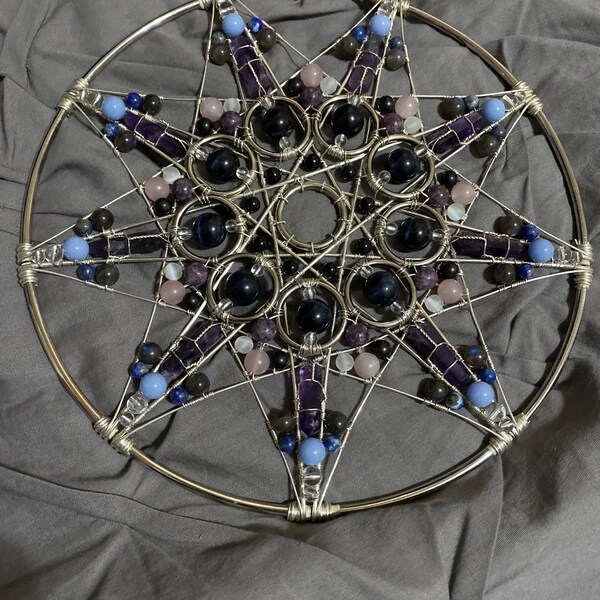 Fidget Wand: Vampire. Garnet, Obsidian, Onyx - Etsy