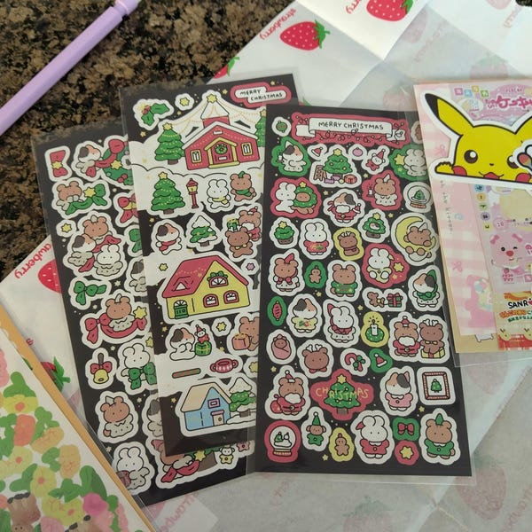 5pcs Deco Sticker Sheet | Polco Sticker | Sticker Sheet Pack | Korea ...