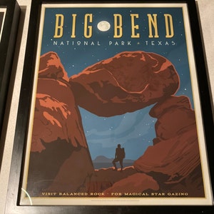 Big Bend National Park Travel Poster by Anderson Design Group - Etsy