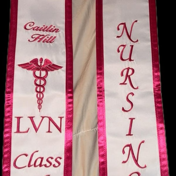 LPN NURSING Personalized Graduation Stole - Etsy