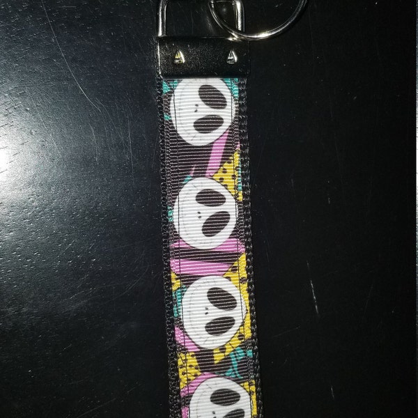 Jack Key Fob, Skellington Keychain, Key Holder, Wristlet, Halloween ...