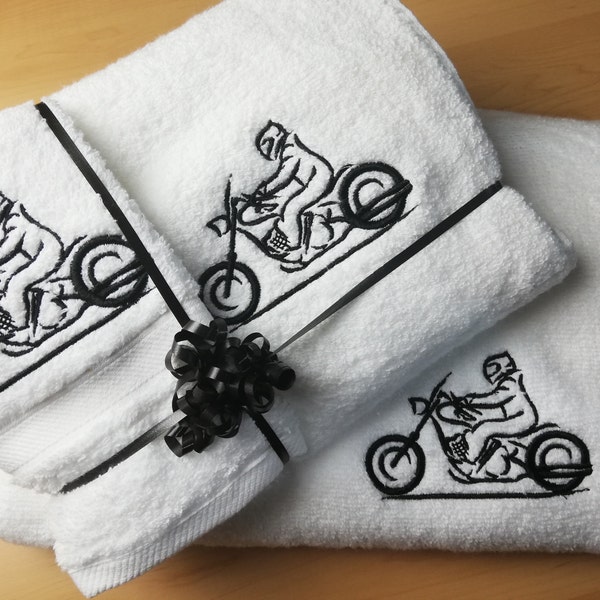 Motorcycle Machine Embroidery Design, Man Riding Motorcycle Embroidery ...