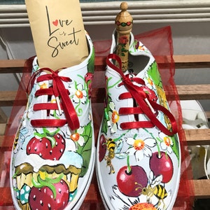 Orchid Sneakers, Hand Painted Floral Shoes, Orchid Art, Orchids ...