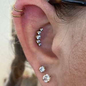 14G Titanium Pearlescent Internally Threaded Screw Top | Etsy