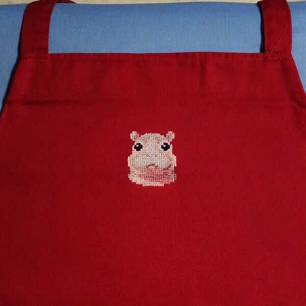 Hippopotamus Cross Stitch Pattern PDF Bundle - Hippo + Smiling Hippo + Half-submerged Hippo ...