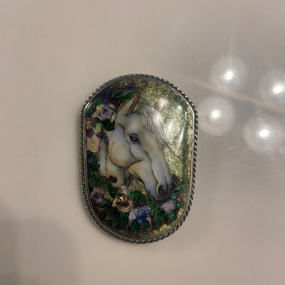 Unique Snow Leopard Brooch Pendant Exquisite Handcrafted Cloisonne ...