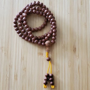 DIY Mala Kit Red Flake Jasper | Etsy