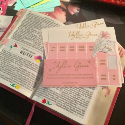 Mini Blushing Pink Gold Foil Bible Tabs Standard & Catholic/apocrypha ...