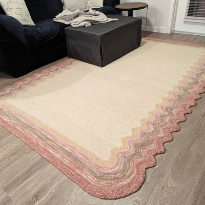 Handmade 'love Rug' Large Tufted Rug 100% Wool Designer Carpet ...