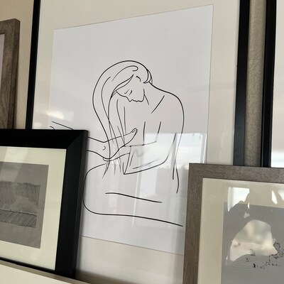 Mary Anointing Jesus, Mary Magdalene Line Art, Bible Illustration ...