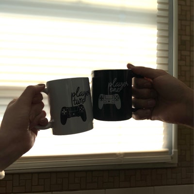 Player One Player Two Gamer Couple Mug, Cute Matching Valentine's Day ...