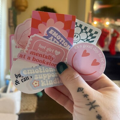 Reading Sticker Pack - Etsy