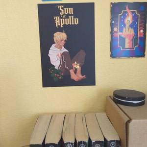 Solangelo Kiss Fine Art Print the Heroes of Olympus, Illustration Print ...