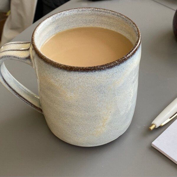 Rustic Straight-sided Stoneware Mug 14 Oz. - Etsy