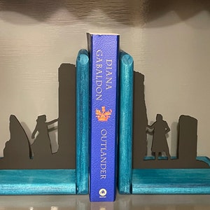 Outlander Bookends/outlander Gift/scotland/book Shelf/craigh - Etsy