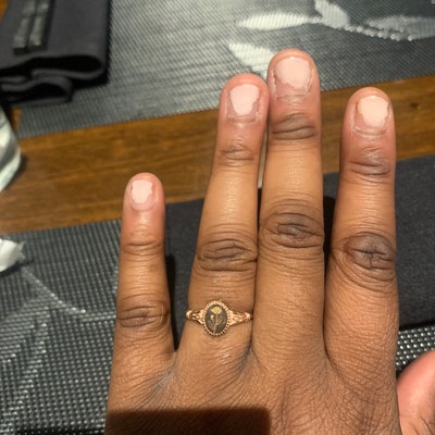 Sterling Silver Birth Flower Ring, Signet Ring Women, Birth Month ...