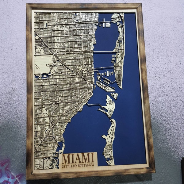 Madrid City Laser Cut Layered Map / 3D Map / Handmade City Map ...