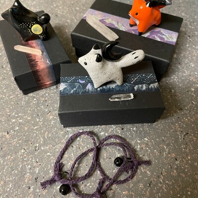 Made to Order Moon Bear Totem, Black Bear Figure, Handmade Bear ...