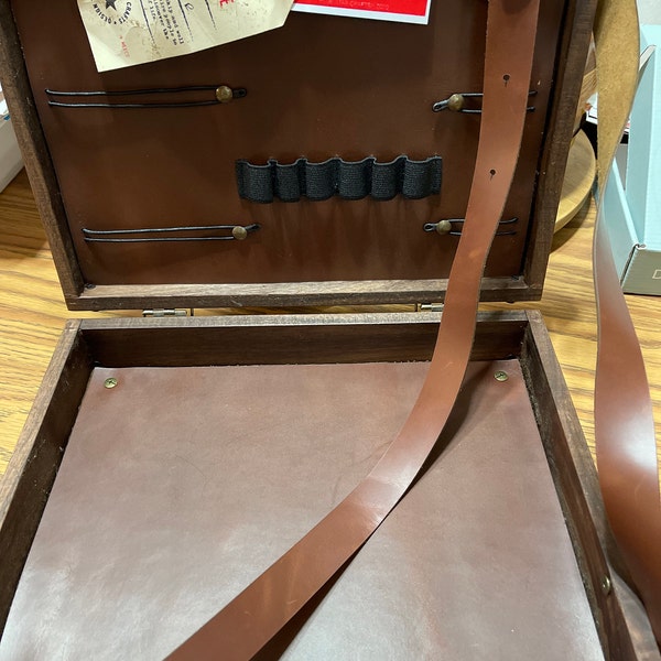 Wood Briefcase for Writers. Handmade With Walnut and Leather. Carry ...