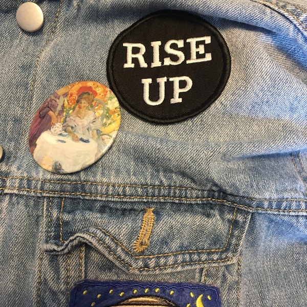 Rise up - Back Patch - Backpack Patch - Embroidery - Upcycle - Hamilton ...