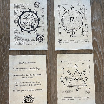 3 Dwarven Runic Pages Scrolls From the Realm of Tolkien - Etsy
