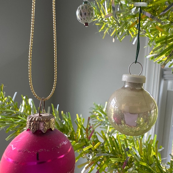 Blue Miniature Ornaments Set of 8, Mini Decorations for Christmas Tree ...