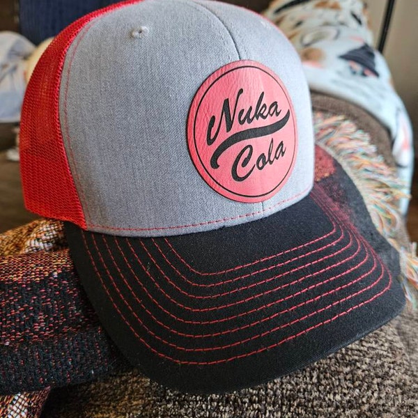 Fallout Nuka Cola Logo Hat | Fallout 3 Hat | Leather Patch Hat ...