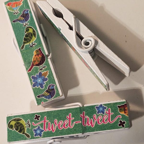 Spring Flowers Chip Snack Clips Set/3 - Etsy