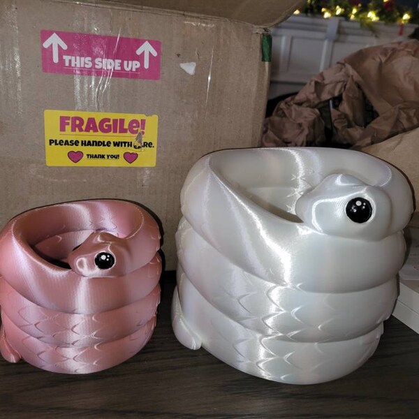 Snake Planter Snake Plant Pot With Drainage Cute Snake Planter Perfect ...