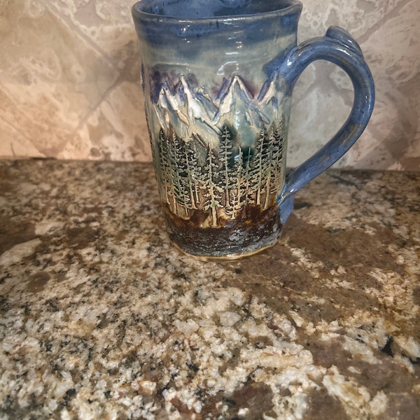 Speckled Aqua Soup Mug, Aqua Chowder Bowl, 22 Oz. Cappuccino Mug ...