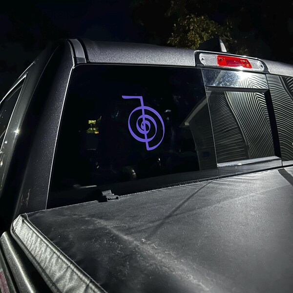 Cho Ku Rei Reiki Symbol, Vinyl CAR DECAL, Meditation Sticker, Healing ...