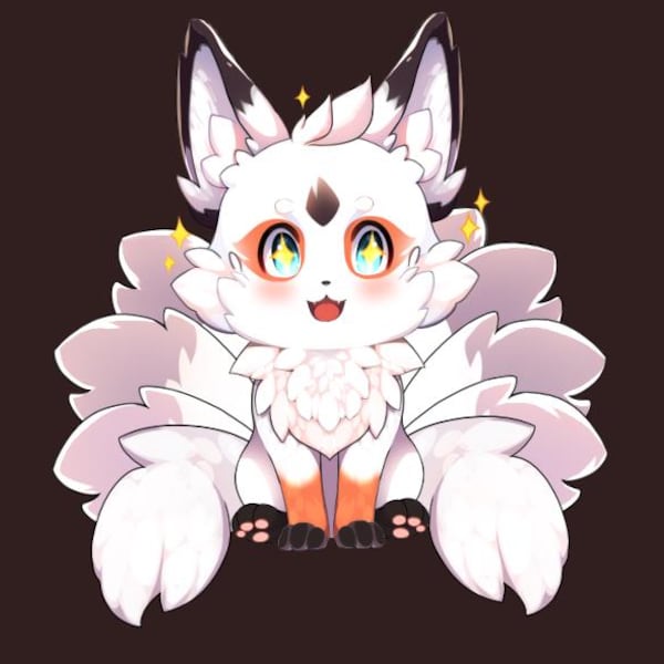 Customizable Live2d Vtuber | Anime Fox Model | Editable & Rigging ...