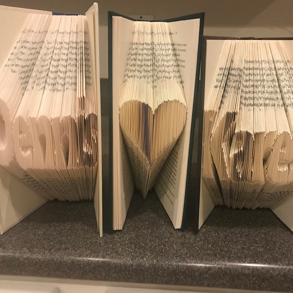 Heart Book Folding - Etsy