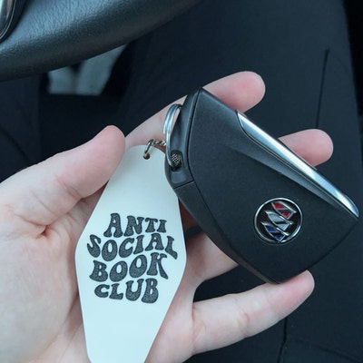 Custom Text Keychain Stocking Stuffer Acrylic Hotel Keychain Retro ...