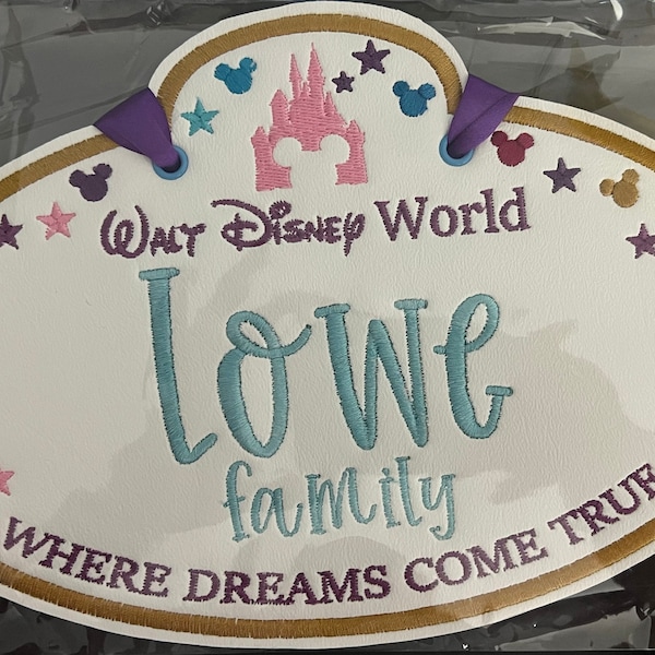 Disney Castle Inspired Stroller Tag, Wheelchair Tag, Scooter Tag ...