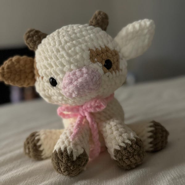Amigurumi Cow Pattern, Plush Pattern, Stuffed Cow Toy, Cow, Crochet Cow ...