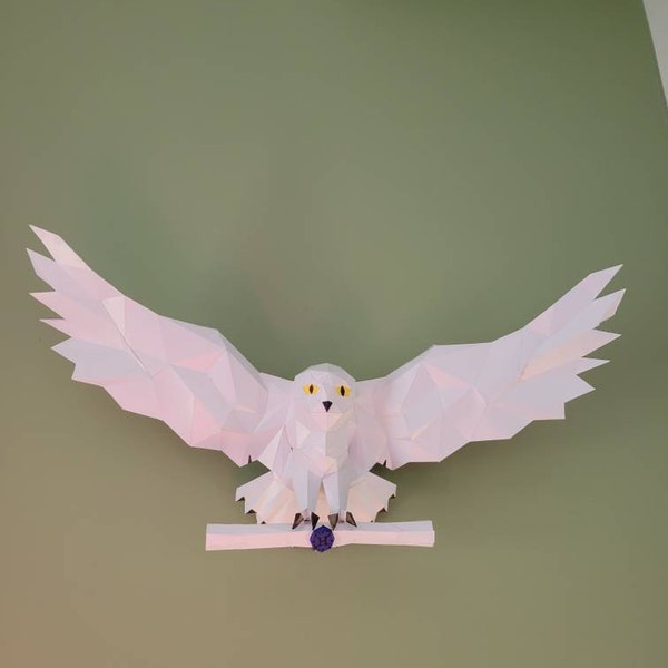 DIY Papercraft Owl,3d Owl Model,origami Owl,owl Templates,sitting Owl ...