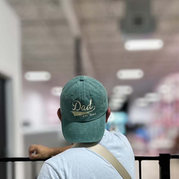 Dad Hat, Dad Est Hat, Fathers Day Hat, Dad Hat Embroidered, Fathers Day ...