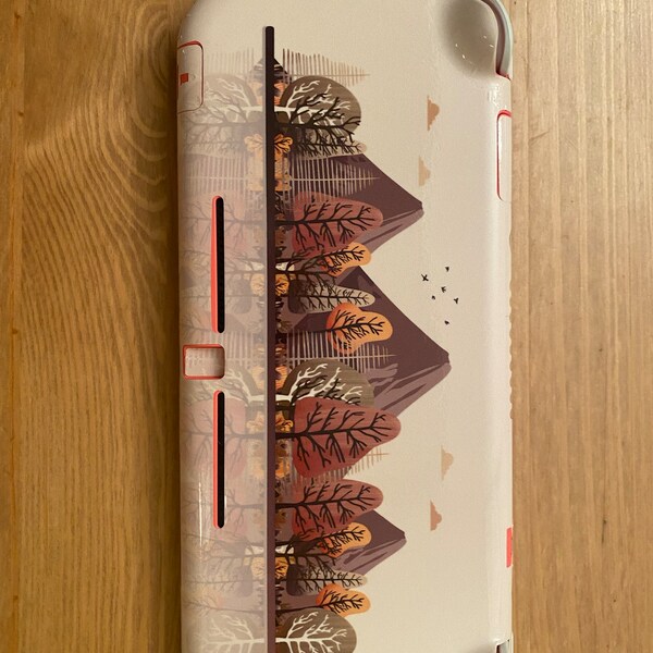 Nintendo Switch Lite Skin Beige Pastel, Mountains Switch Lite Skin Full ...