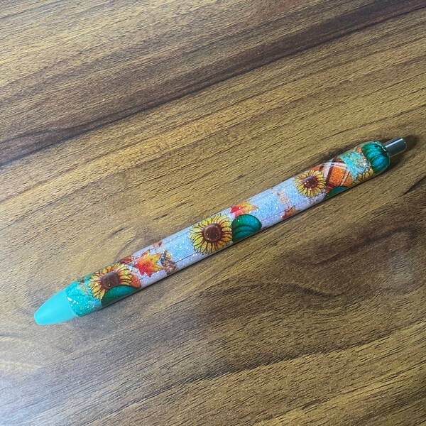 Fall Glitter Pens, Pumpkin Glitter Pen, Refillable Pens, Custom Pens ...