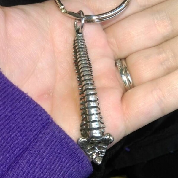 Spine Key Chain - Etsy