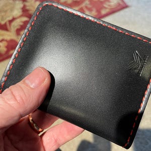 Personalized Front Pocket Wallet, Handmade Button Wallet, Minimalist ...