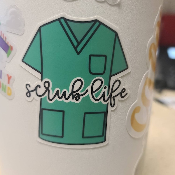 Scrub Life Healthcare/nursing Sticker - Etsy
