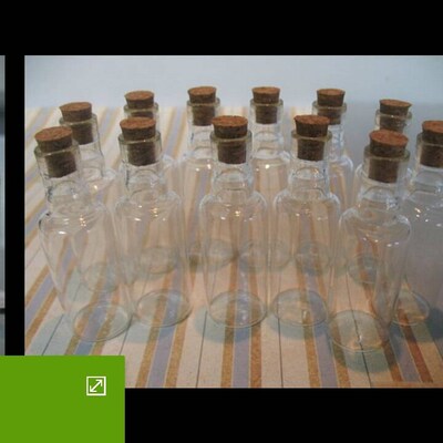 100 20ml Bottles With Corks. Bitty Bottle. Glass Vials Jars. Glass Storage Containers. Clear ...