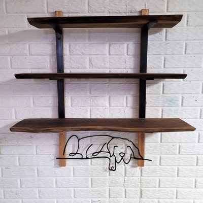 Triple Shelf Bracket, 1.5 Inch, Heavy Duty Metal Shelf Bracket, Multi ...